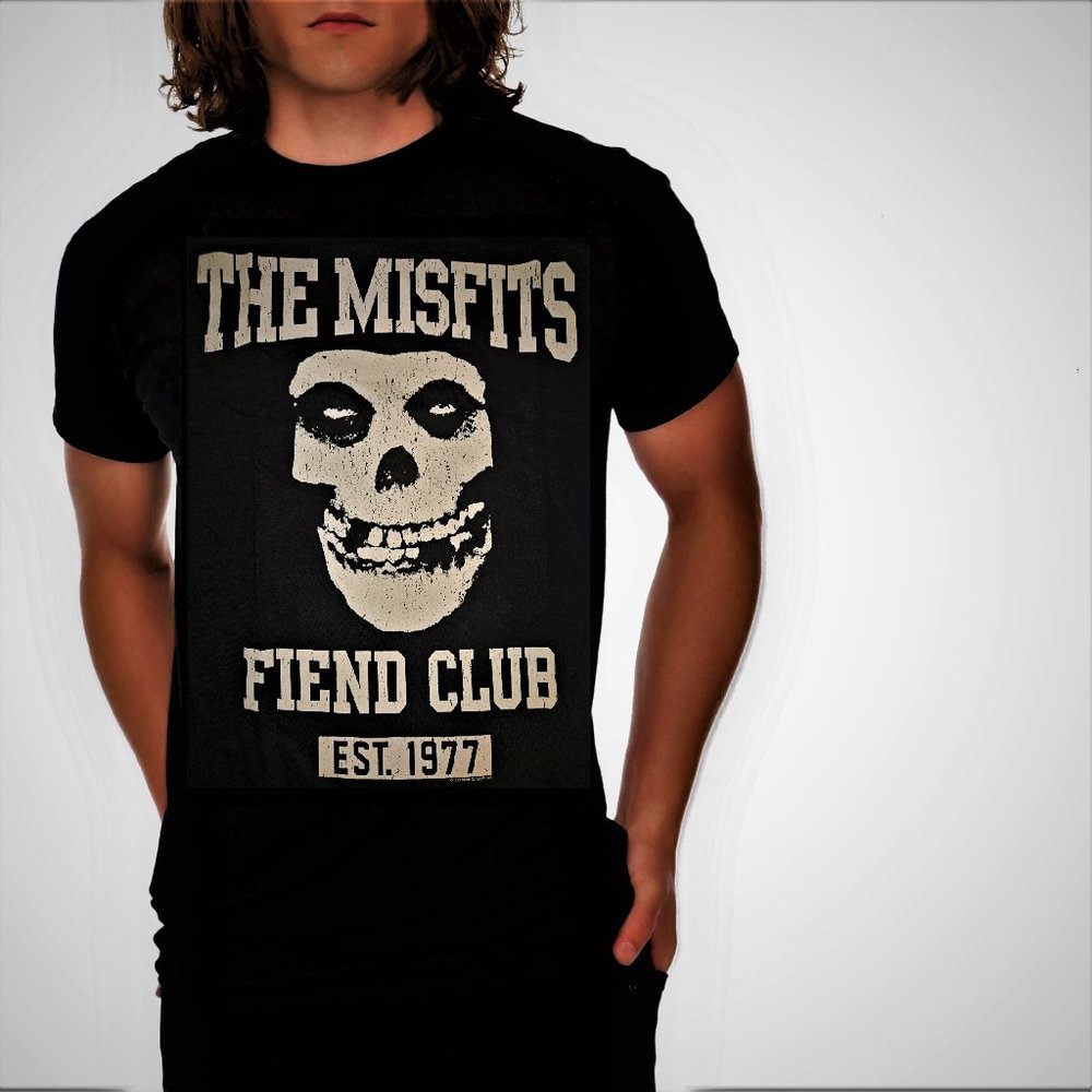 Misfits Fiend Club Est. 1977 punk rock Official T-Shi… - Gem